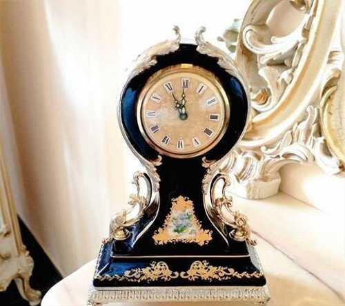 Антикварные фарфоровые часы Севр Sevres интерьер