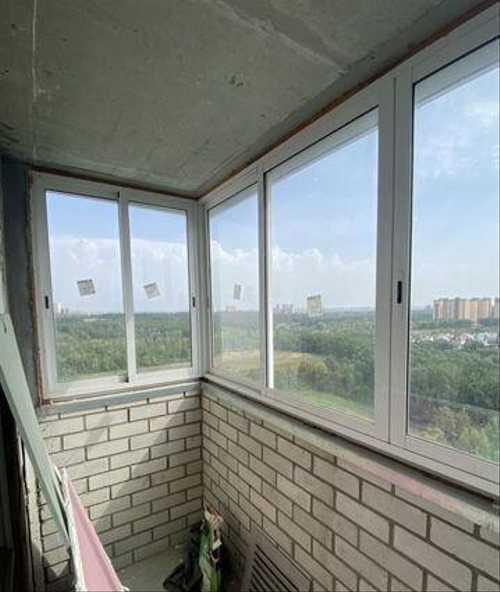 Алюминевые раздвежные окна на балкон