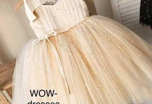 Нарядное пышное красивое платье для девочки