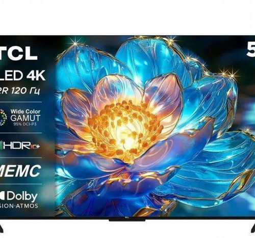 TCL Телевизор 55T7B 55" 4K UHD, черный