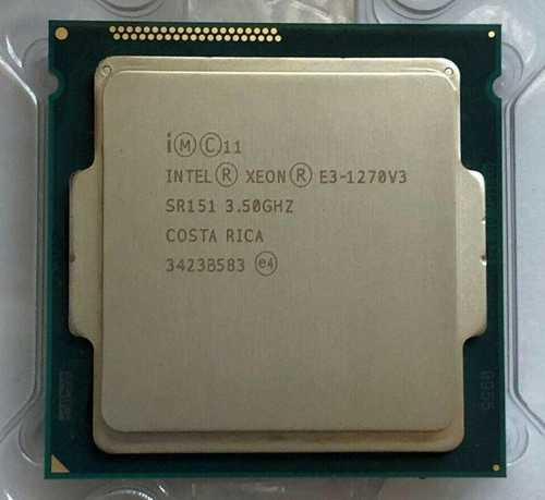 Процессор s1150 E3-1270v3 аналог Core I7-4770k