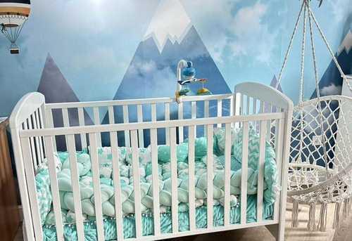 Детская кровать и пеленальный комод Erbasi Италия