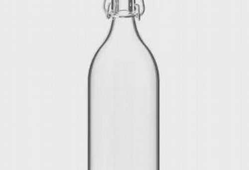 Бутылка с пробкой 1 литр IKEA Korken, прозрачный