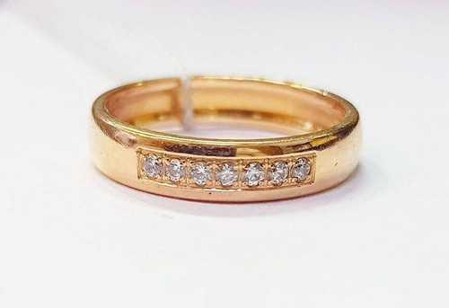 Золотое обручальное кольцо (20860)