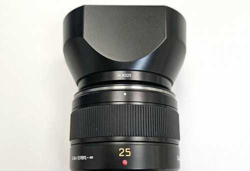Panasonic Lumix Leica summilux 25mm F1.4