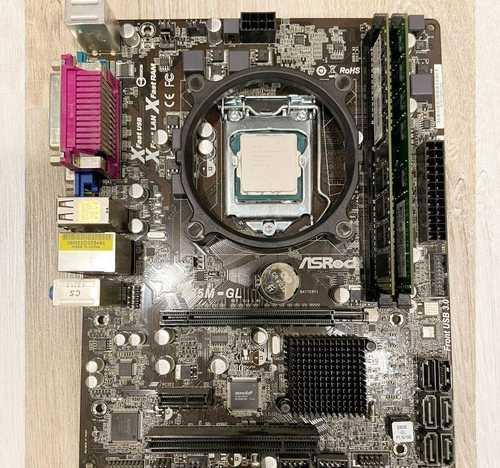 Материнская плата asrock B85M-GL i5 4440