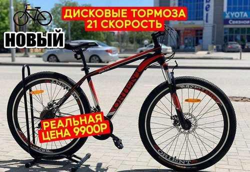 Скоростной велосипед Черный-красный новый