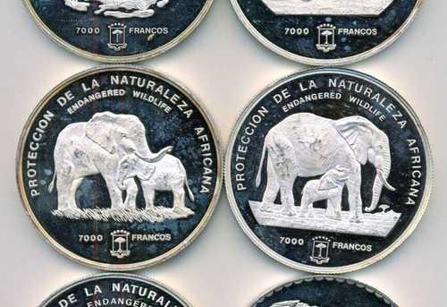 7000 франков 1995 серебро