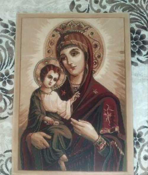 Ковер Икона Дева Мария с Иисусом Христом