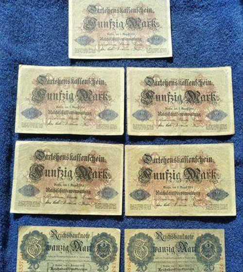 Банкноты Германской империи и Веймарской р