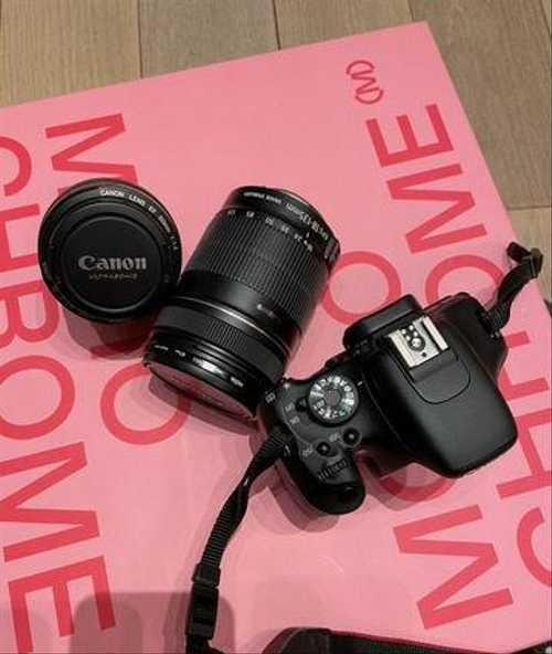 Зеркальный фотоаппарат Саnon EOS 600d+2 объектива