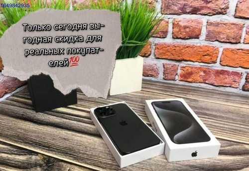 iPhone XR в Корпусе 15 Pro. Black Titanium 256gb
