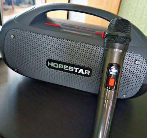 Портативная колонка hopestar A50 с микрофоном