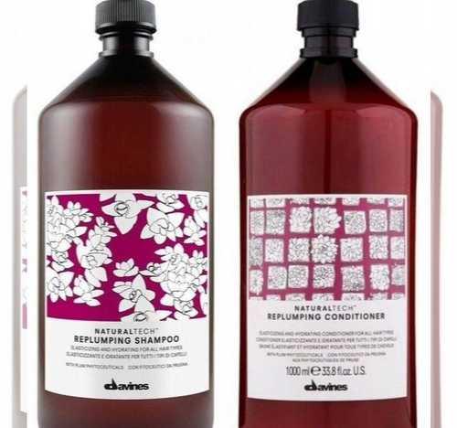 Davines replumping шампунь и кондиционер литр