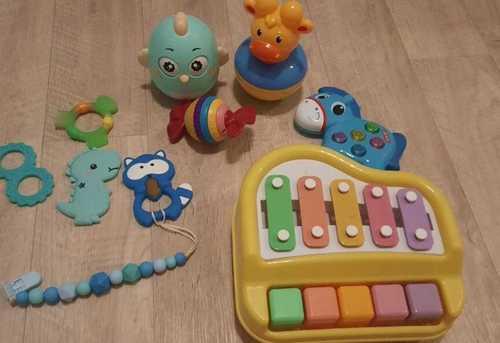 Детские игрушки,ксилофон, прорезыватели