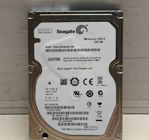 Жесткий диск 2.5" 250Gb SATA Seagate ST92503