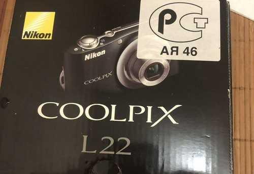 Коробка от фотоаппарата Nikon Coolpix L22