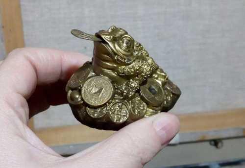 Статуэтка Денежная Лягушка с монетами