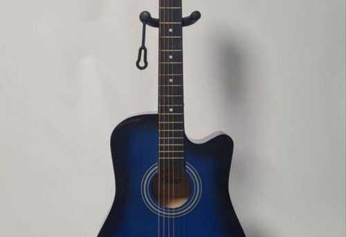 Акустическая гитара belucci новая синяя