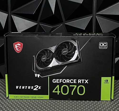 Видеокарта MSI GeForce RTX 4070 Ventus 2x 12Gb