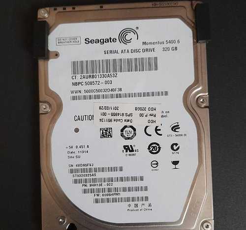 Жесткий диск seagate 320 GB