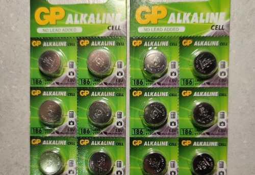 Батарейки GP Alkaline 186F-2C10 LR43 LR44 LR41