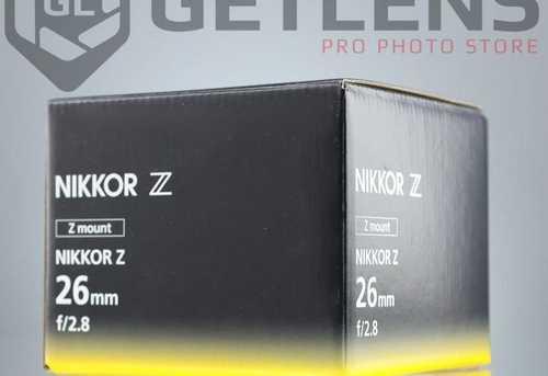 Nikon-Nikkor Z 26mm f/2.8 (Новый)