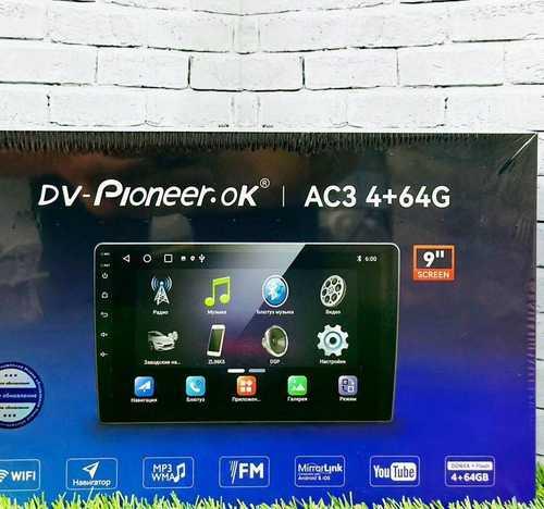 Android магнитола 4 64Gb Pioneer AC3 wifi IPS