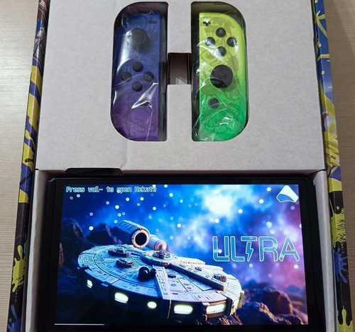 Новый прошит Nintendo Switch oled 256гб Splatoon
