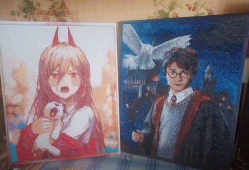 Картины Аниме и Гарри поттер. Готовые работы