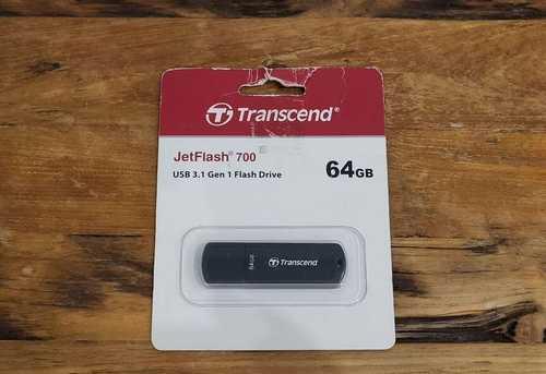 Флешка USB Transcend Jetflash 700 64гб, USB3.0