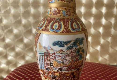 Фарфор винтаж ваза роспись в ручную япония