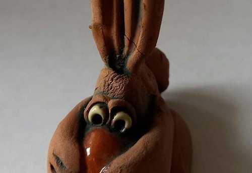 Фигурка Кролик из глины