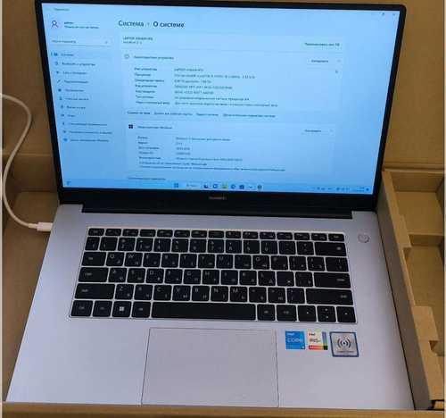 Ноутбук huawei matebook d15 5i/8/512