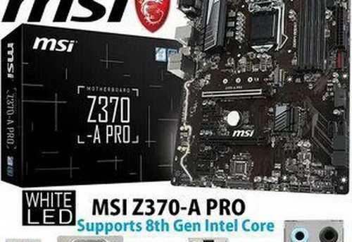MSI z370 a-pro+8ntel core i5 8500+8gb fury black