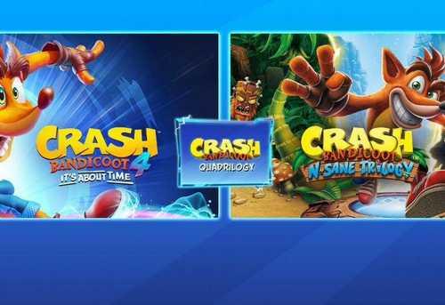 Crash Bandicoot - Quadrilogy Bundle на Ps4 и Ps5