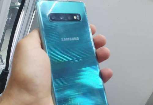 Крышка samsung s10 настоящая зеленая