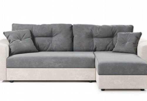 Угловой диван-кровать "Амстердам"бежево-серый