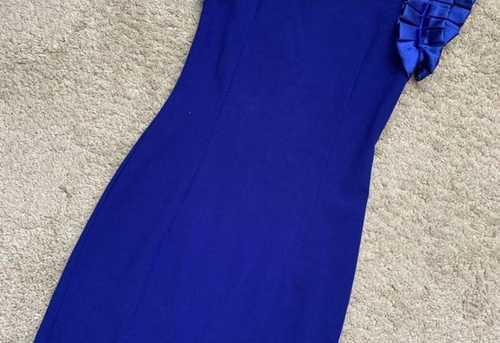 Платье футляр 44-46 синее