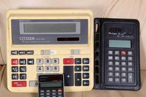 Калькулятор Citizen SDC-898 + еще два в подарок