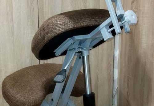 Ортопедический коленный стул с газлифтом и спинкой