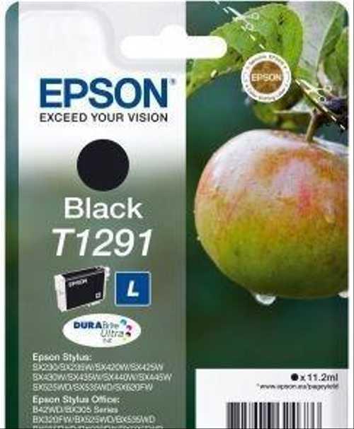 Картридж Epson T1291 C13T12914012 черный (11.2мл)
