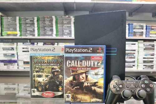 Sony PS2 Fat + Call of Duty 2 и Socom 2