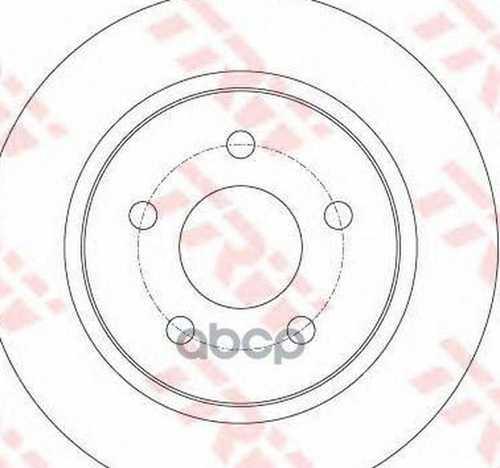 Диск тормозной зад TRW 470