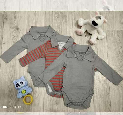 Новые фирменные боди 0-6 m