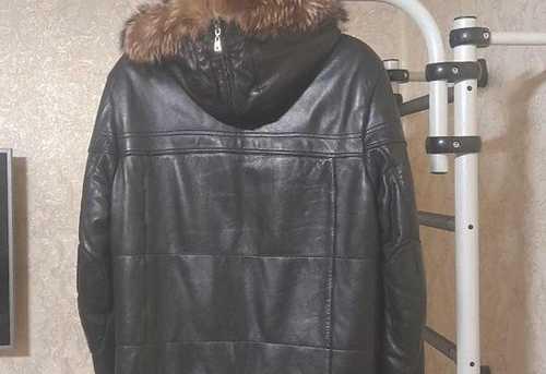Кожаная куртка натуральная кожа мужская зимняя