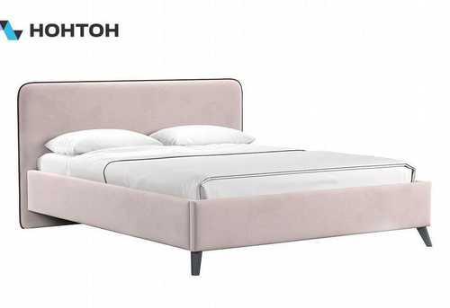 Кровать Миа велюр светло-розовый