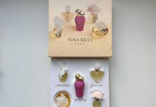 Nina Ricci набор миниатюр 5 шт винтаж