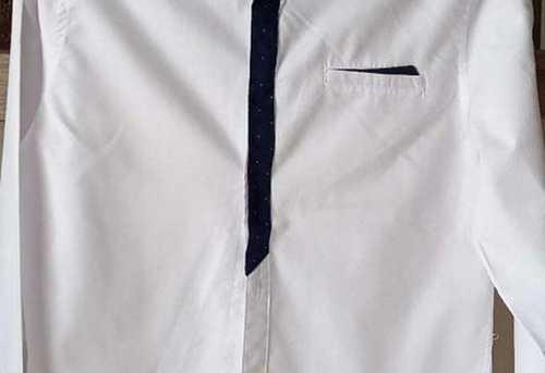Рубашка белая на мальчика р.158 см