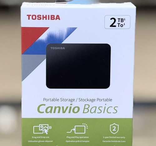 2Tb Внешний HDD Toshiba Canvio Basics (новый)